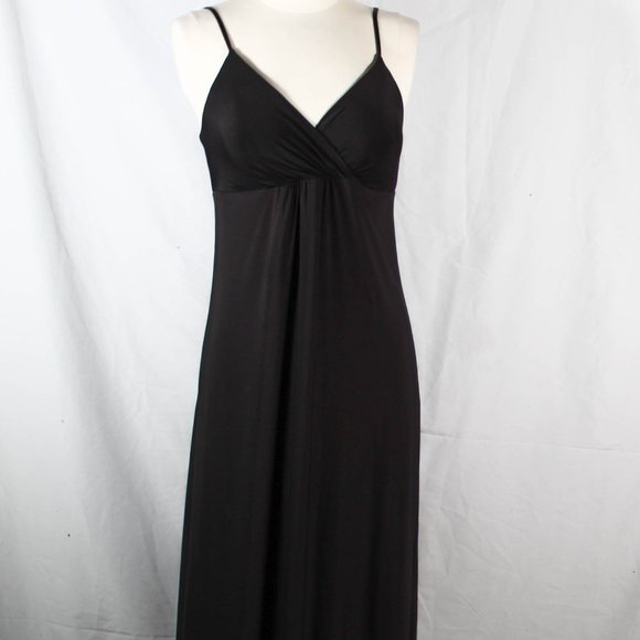 Ambrielle | Dresses | Vintage 99s Black Maxi Dress With Spaghetti ...